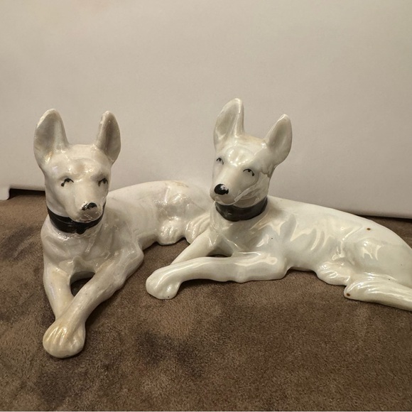 Accents | Doberman Pincher Figurines White Made In Japan Set Of 2 ...